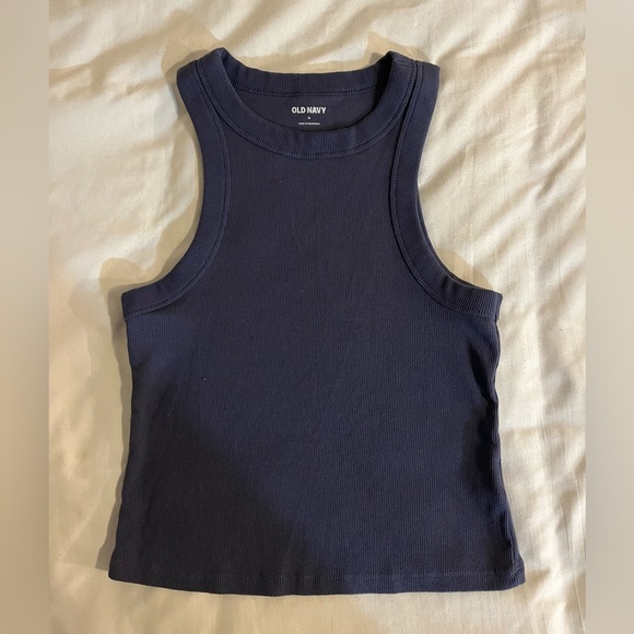 Old Navy | Tops | Blue Ribbed Tank | Poshmark